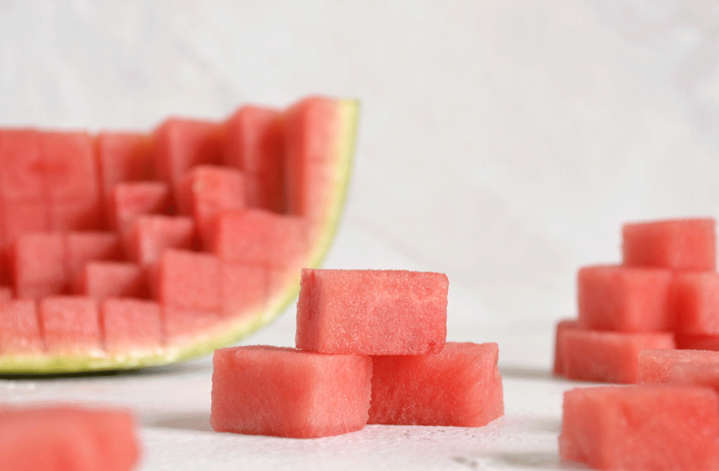How to Cut a Watermelon into Cubes - Perspective Portions